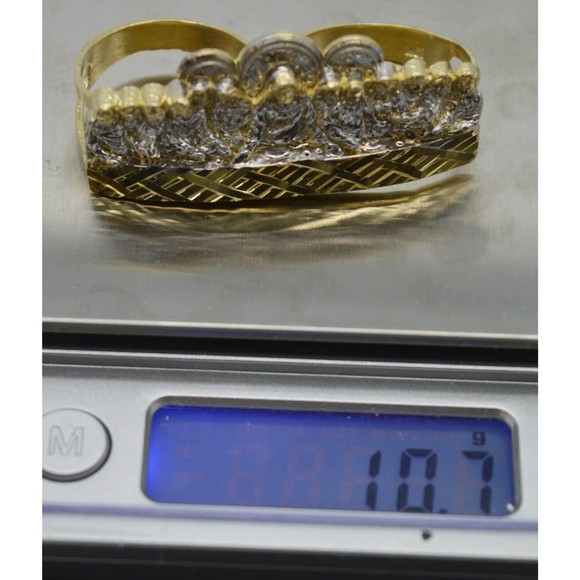 BH Jewelry | Jewelry | K Yellow Gold Mens Last Supper Two Finger Ring ...
